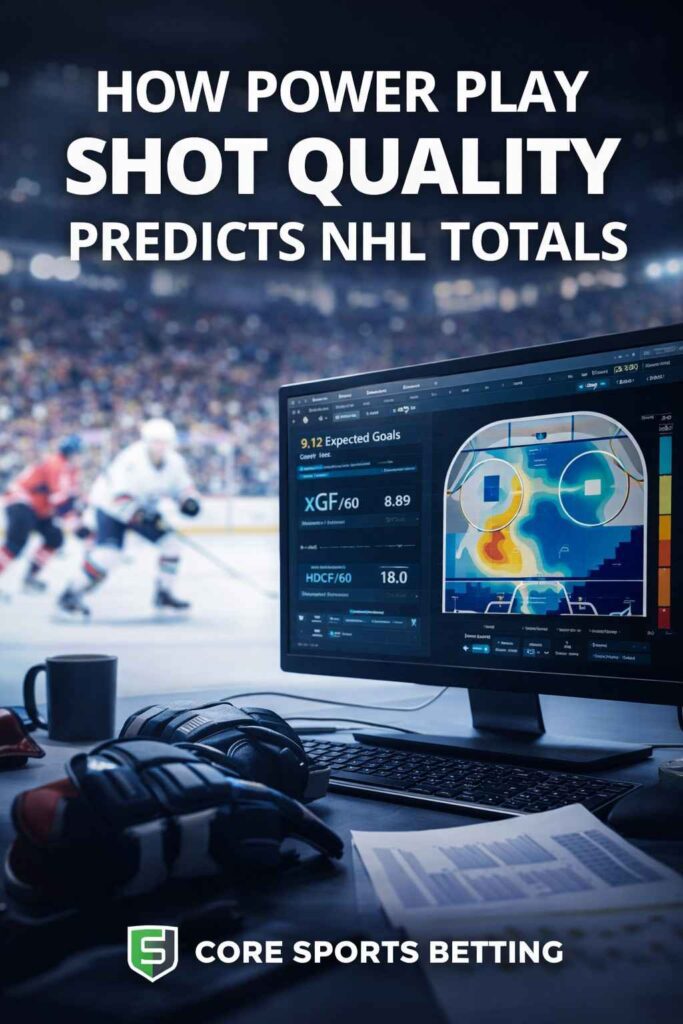 how NHL power play expected goals predict game totals - Core Sports Betting